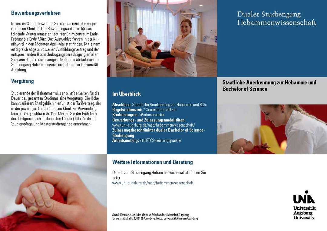 Bachelorstudiengang Hebammenwissenschaft